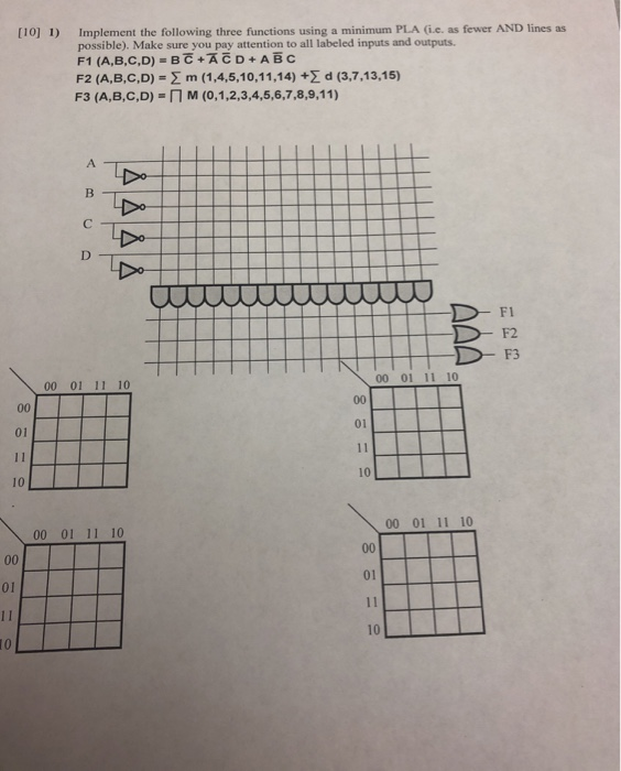 Solved 10 1 Implement The Following Three Functions Using 8151