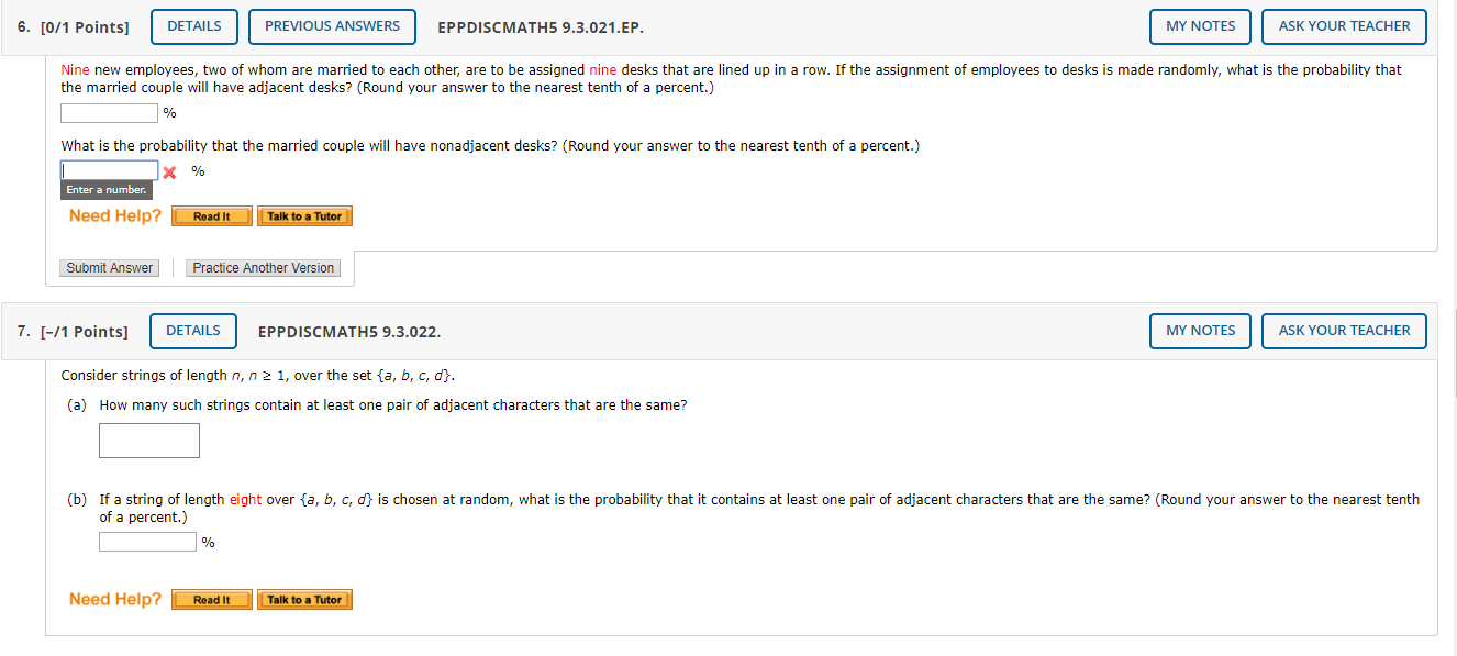 Solved 6. [0/1 Points] DETAILS PREVIOUS ANSWERS EPPDISCMATHS | Chegg.com