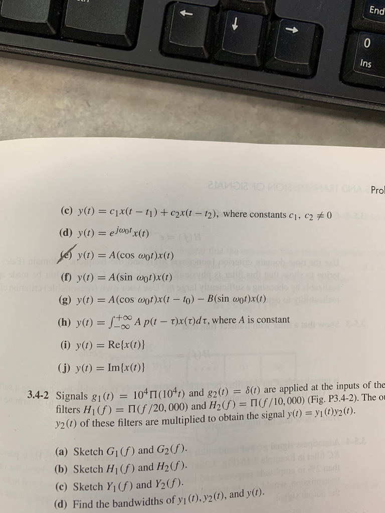Solved # Use the definition of linearity to determine which | Chegg.com