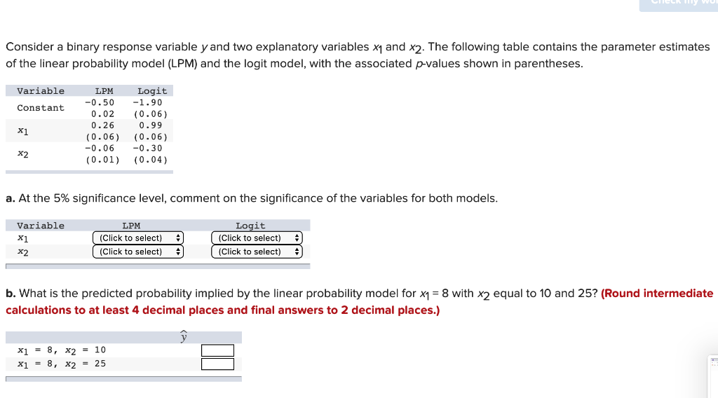 Solved Liew Consider A Binary Response Variable Y And Two 2709