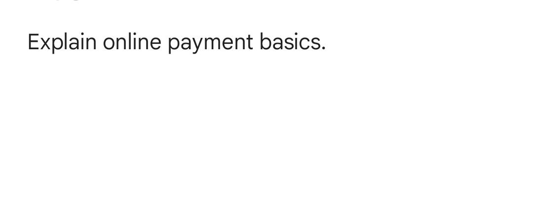Solved Explain online payment basics. | Chegg.com