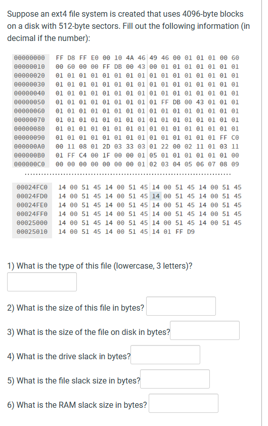 Solved Suppose An Ext4 File System Is Created That Uses