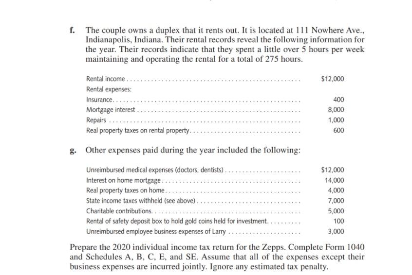 Solved CHAPTER 3: CONTINUOUS TAX RETURN PROBLEMS 3-1 Problem | Chegg.com