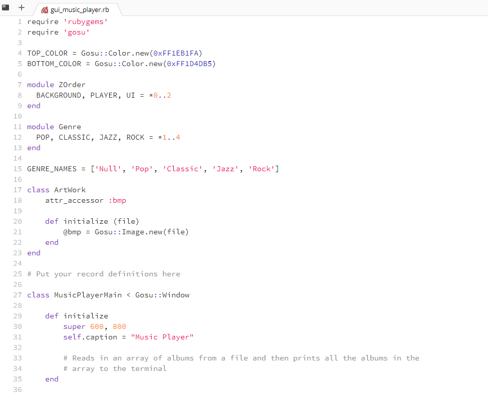 Solved This task requires the ruby programming | Chegg.com
