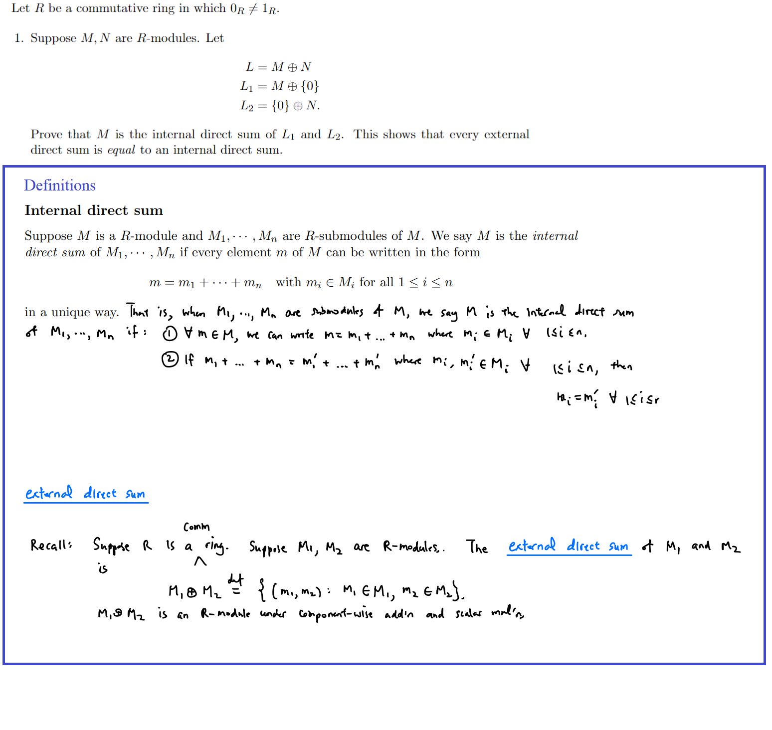 Solved Abstract algebra h10 ﻿q1 | Chegg.com