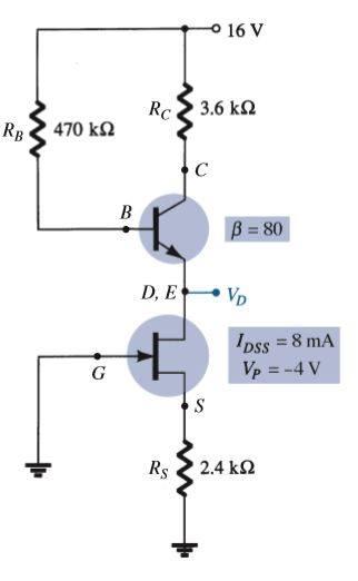 Solved Find VC, VB, VG, VS, VD, VCB, VCD, VDG, and VDS | Chegg.com