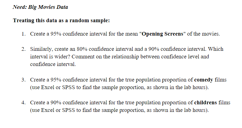 PLEASE Answer the questions using SPSS and/or MS | Chegg.com