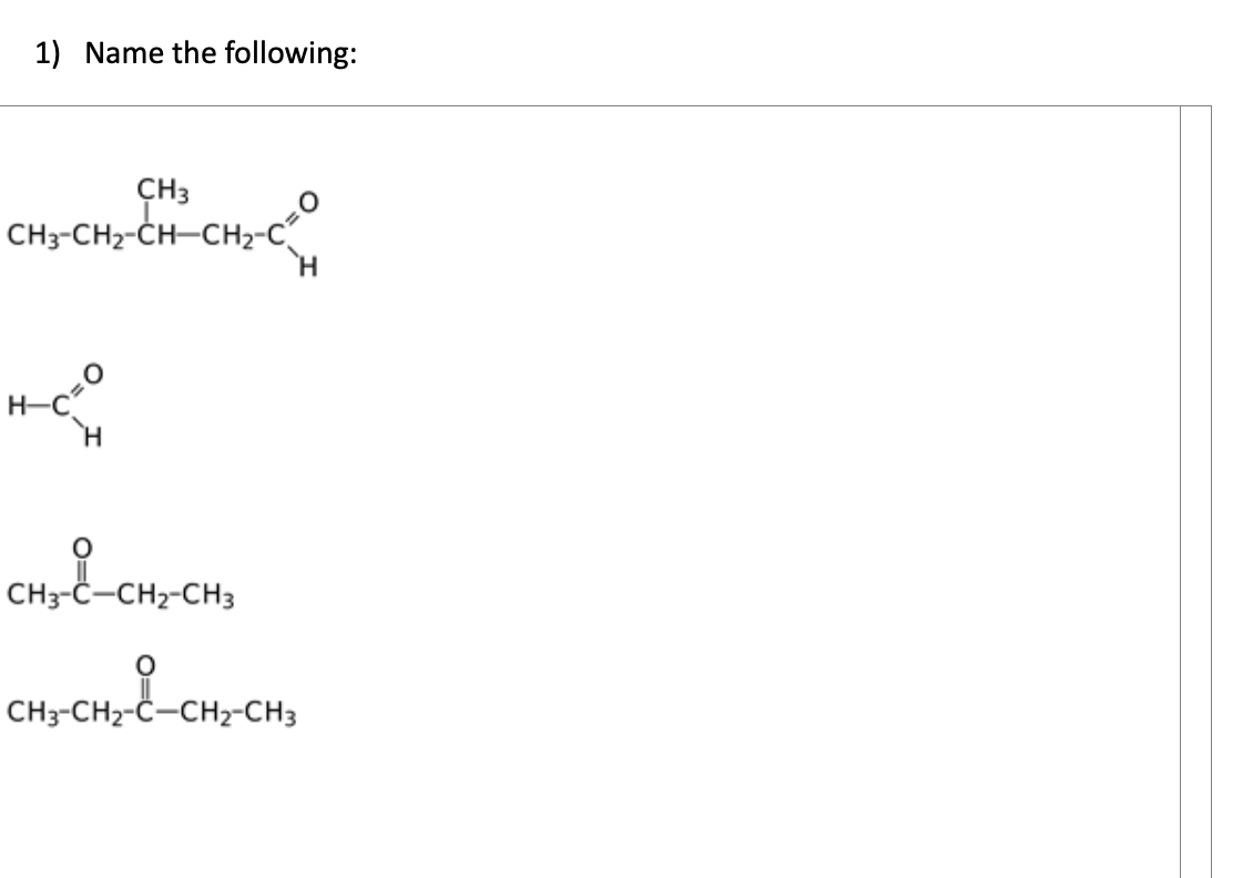Solved 1) Name the following: | Chegg.com