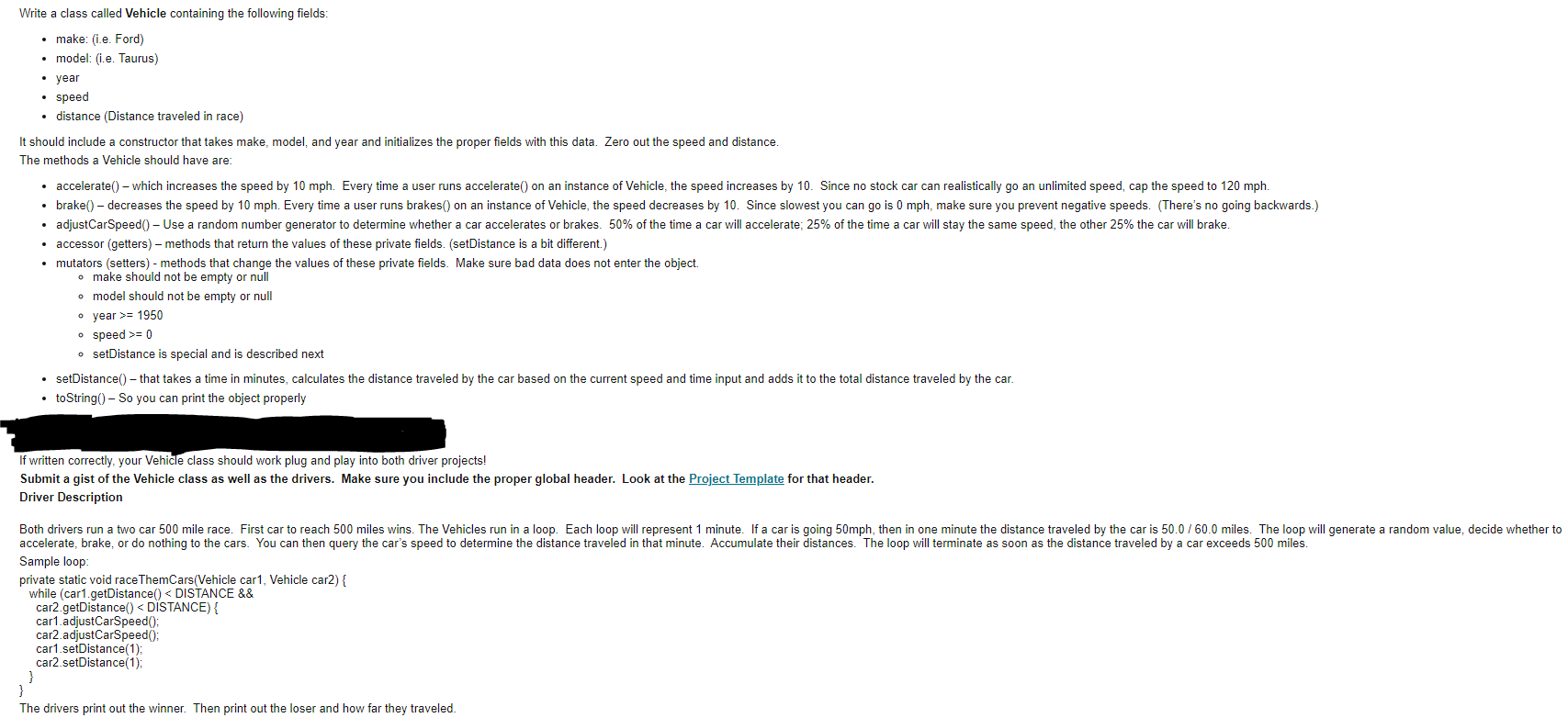 Solved In Java Please Using the Template, i need help with | Chegg.com