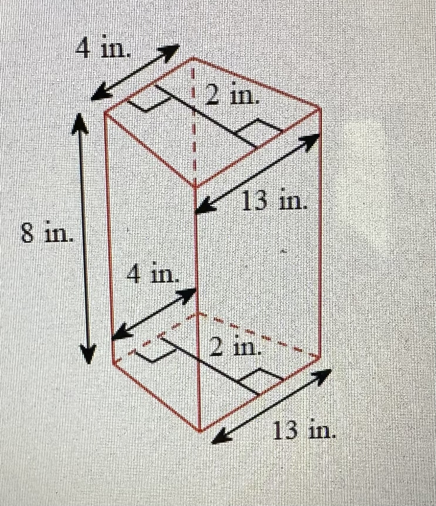 Solved Find the Volume and Surface Area of the 3-dimensional | Chegg.com