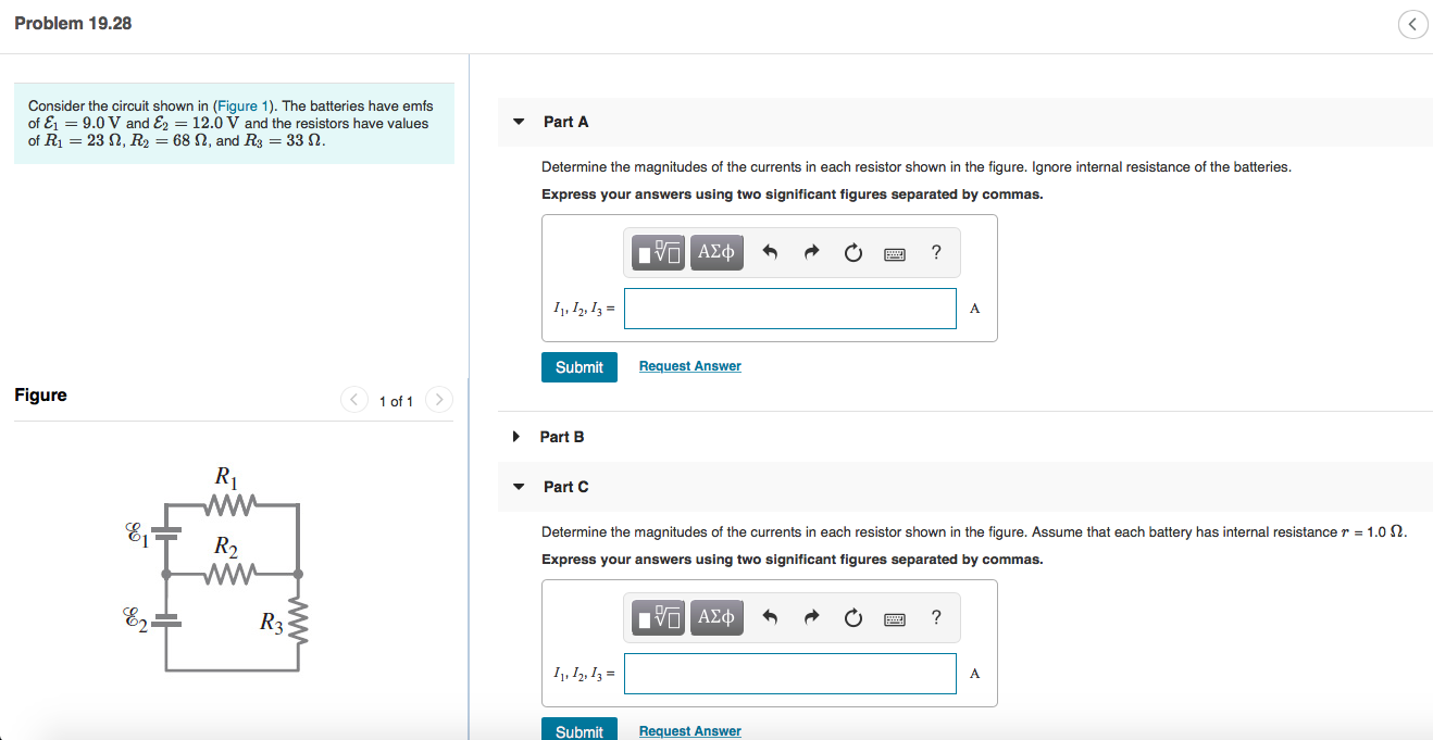 Solved Problem 19.28 Consider the circuit shown in (Figure | Chegg.com