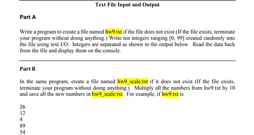Solved Text File Input And Output Part A Write A Program To