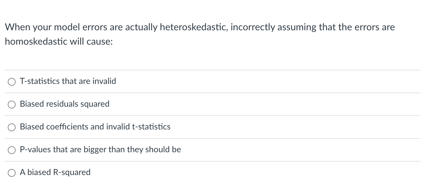 Solved When Your Model Errors Are Actually Heteroskedastic