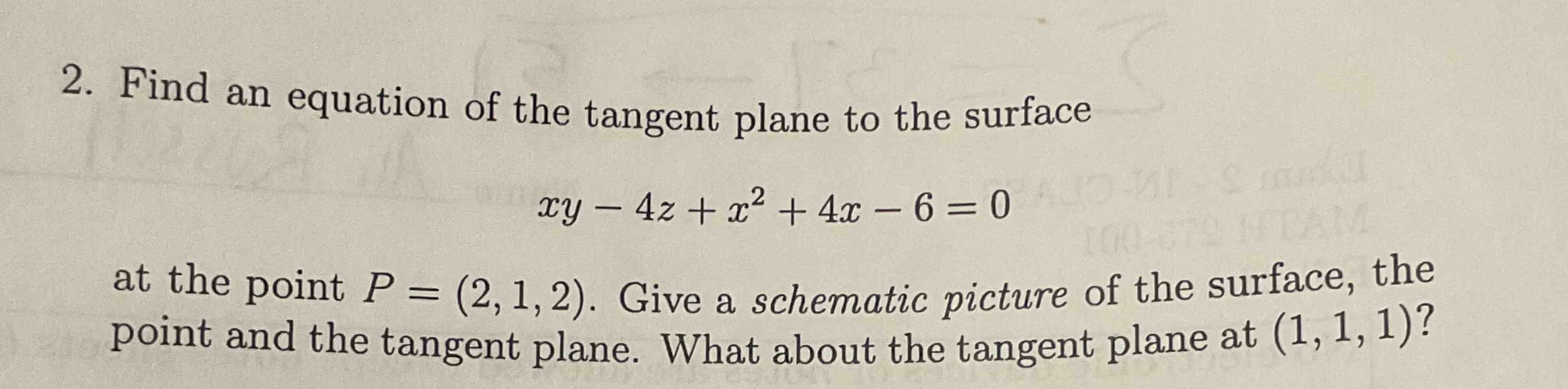 Solved Find an equation of the tangent plane to the | Chegg.com