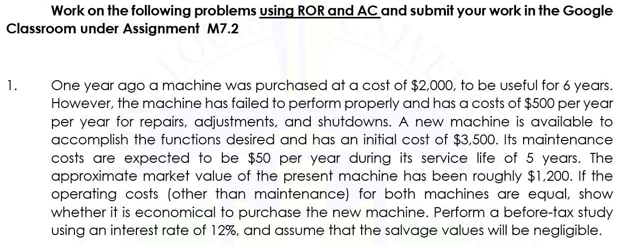 Solved Work on the following problems using ROR and AC and | Chegg.com