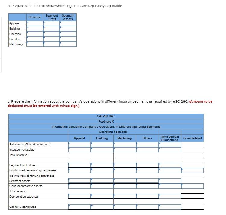 Solved P13-14 Segment Reporting Worksheet and Schedules LO | Chegg.com