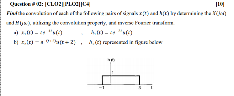 Solved Question #02: (CLO2][PLO2](C4) [10] Find the | Chegg.com