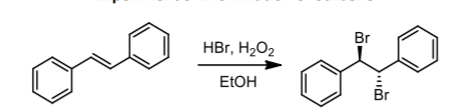 Solved Br HBr, H2O2 EtOH Br | Chegg.com