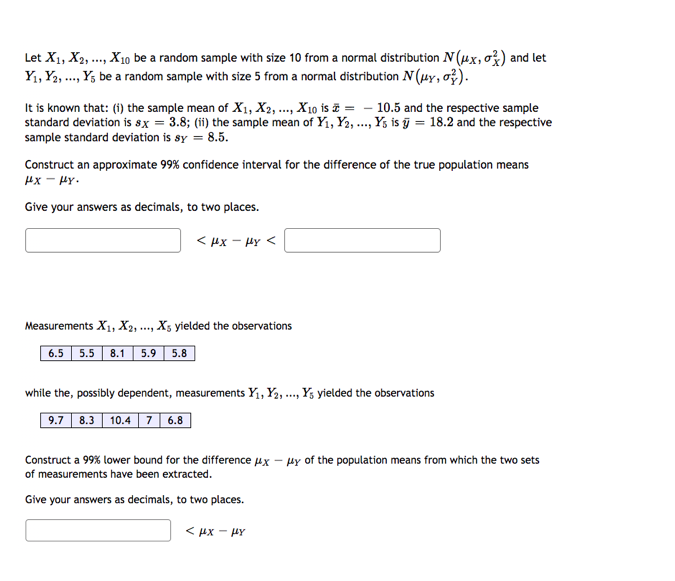 Solved Let X1, X2,..., X10 be a random sample with size 10 | Chegg.com