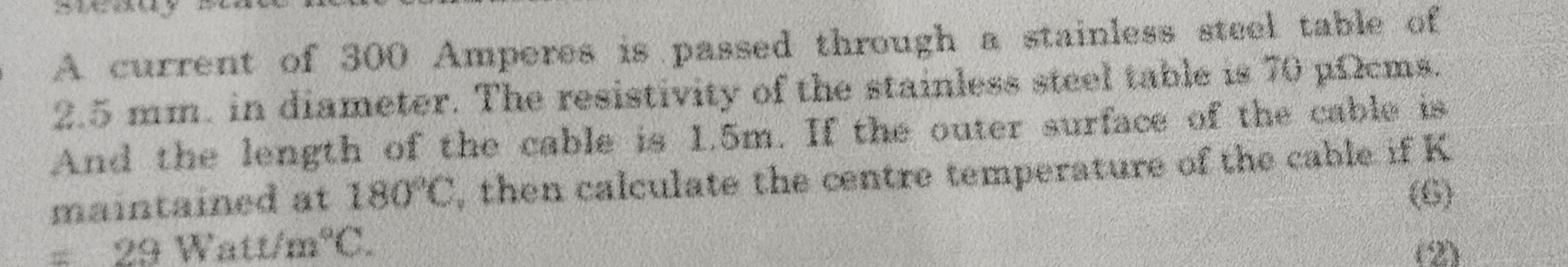 Solved by an EXPERT A current of 300 ﻿Amperes is passed through a ...