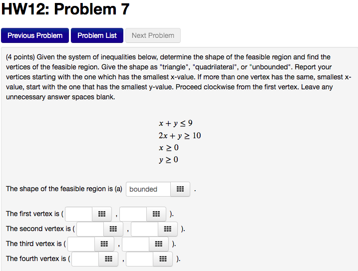 Solved Hw12 Problem 7 Previous Problem Problem List Next 0697