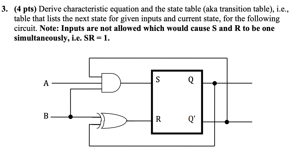 Solved 3. (4 pts) Derive characteristic equation and the | Chegg.com