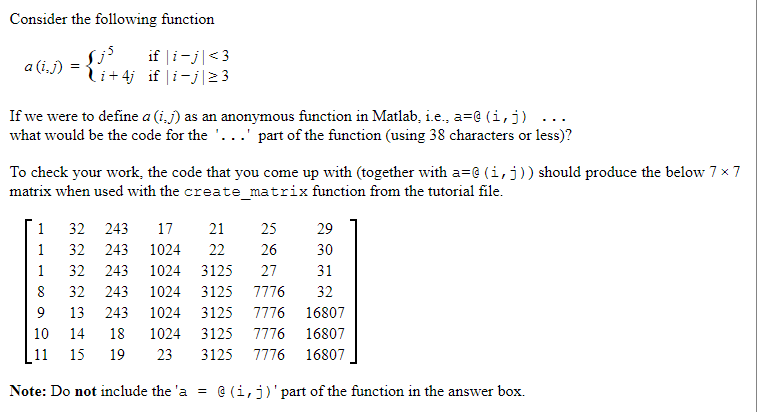 Solved Consider the following function if i-;