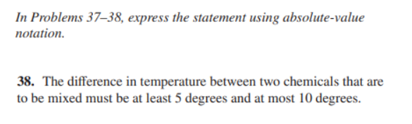 Solved Answer this question USING ABOSLUTE VALUE NOTATION I | Chegg.com
