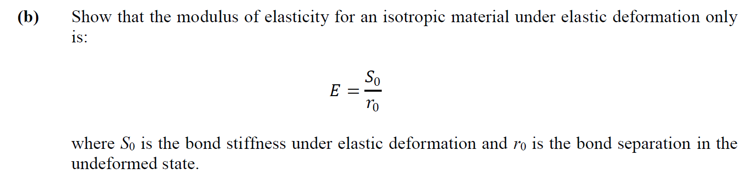 Solved Show that the modulus of elasticity for an isotropic | Chegg.com