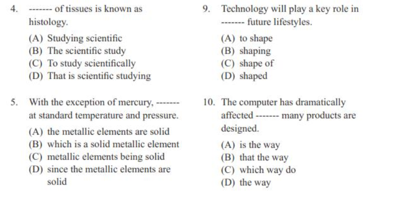 Solved Directions: Questions 1-15 are incomplete sentences. | Chegg.com