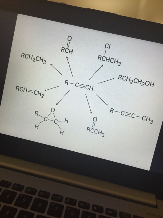 Solved RCH RCHCH3 RCH2CH3 RCH2CH2OH RCH=CH2 C-c-H | Chegg.com