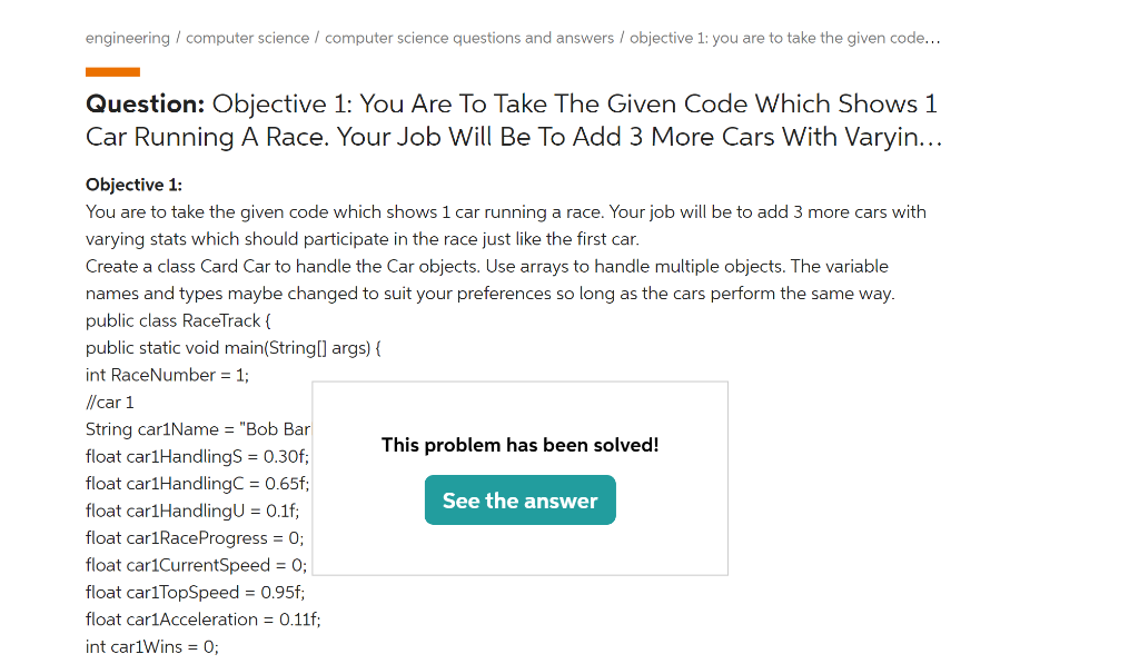 Solved engineering / computer science / computer science | Chegg.com