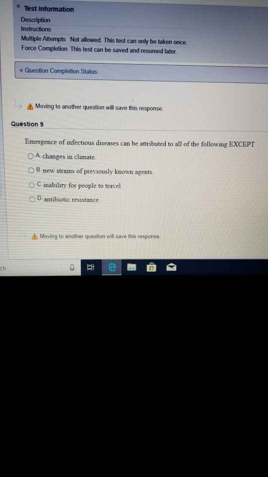 Solved Test Information Description Instructions Multiple | Chegg.com