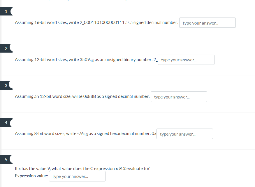 Solved Assuming 16-bit word sizes, write 2_0001101000000111 | Chegg.com