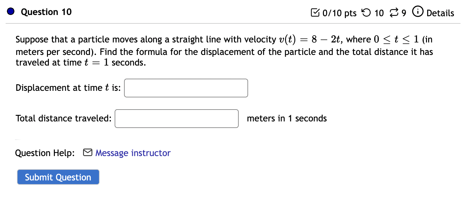 Solved Suppose that a particle moves along a straight line | Chegg.com