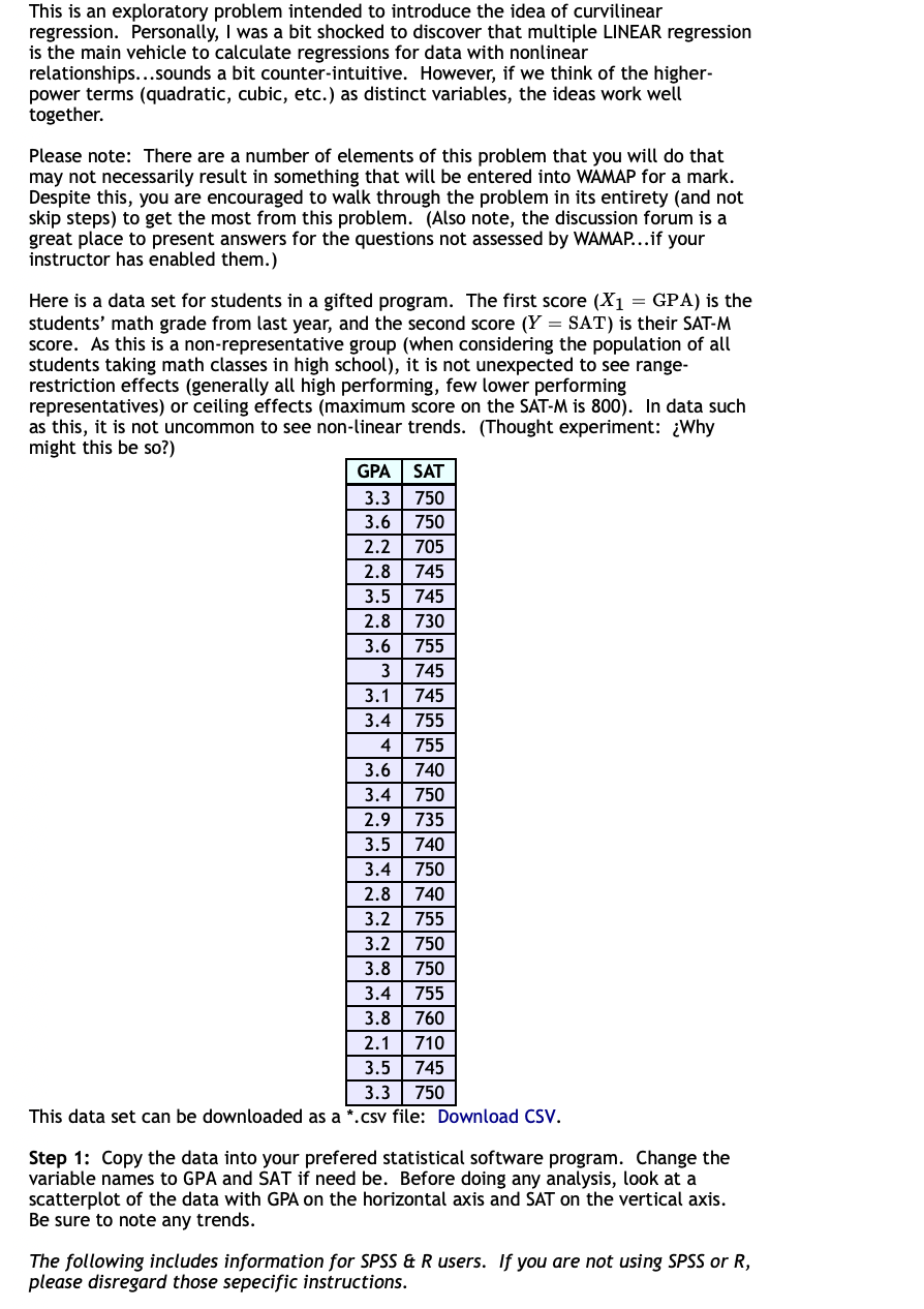 Solved This is an exploratory problem intended to introduce | Chegg.com
