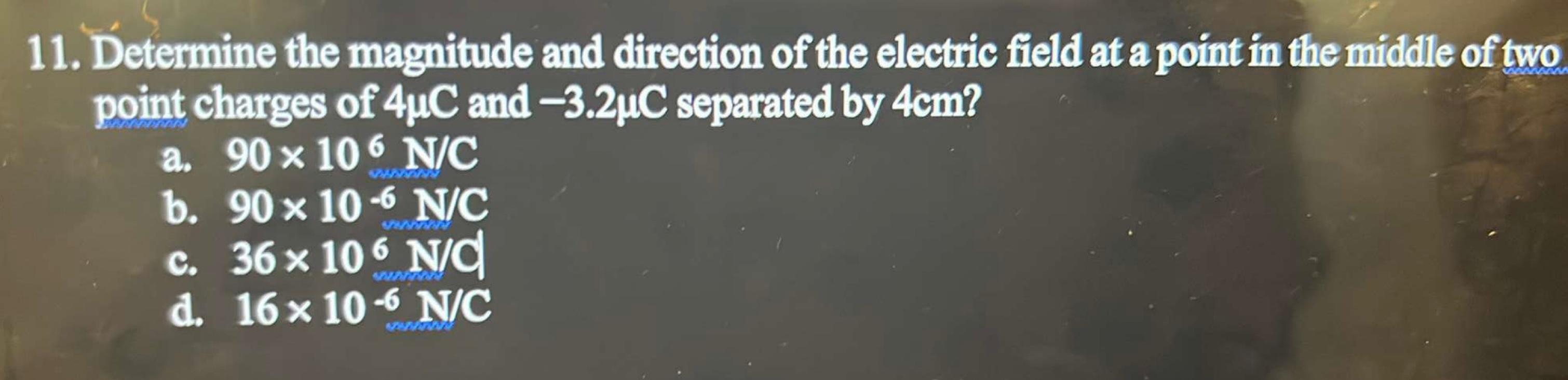 Solved 11. Determine the magnitude and direction of the | Chegg.com