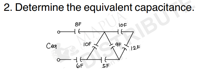 Solved 2. Determine the equivalent capacitance. | Chegg.com
