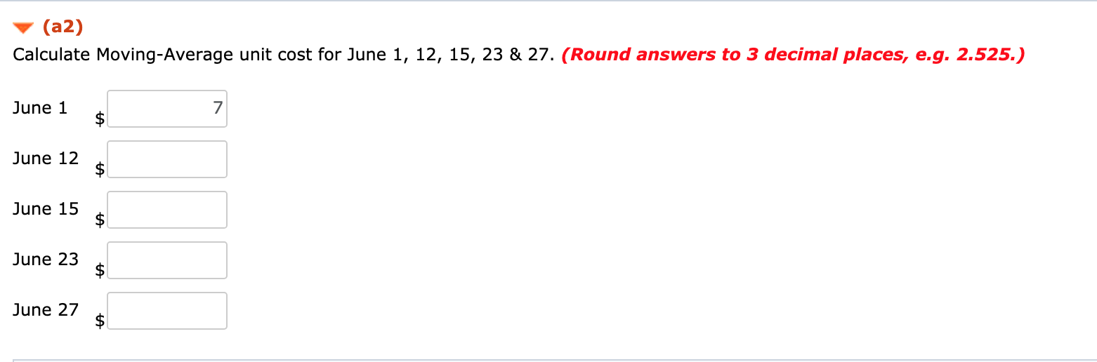Solved Exercise 6-16 (Part Level Submission) Moath Company | Chegg.com