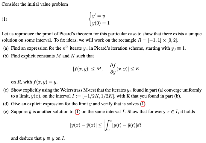 Solved Consider the initial value problemy'=yy(0)=1Let us | Chegg.com