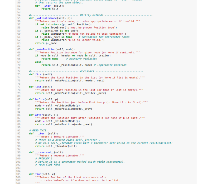 Solved M 4 5 6 7 8 9 10 11 12 13 3 class _DoublyLinkedBase: | Chegg.com