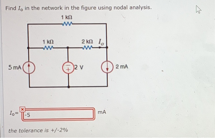 Solved Find Io In The Network In The Figure Using Nodal 0134