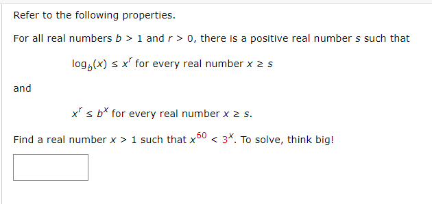 Solved Refer to the following properties. For all real | Chegg.com