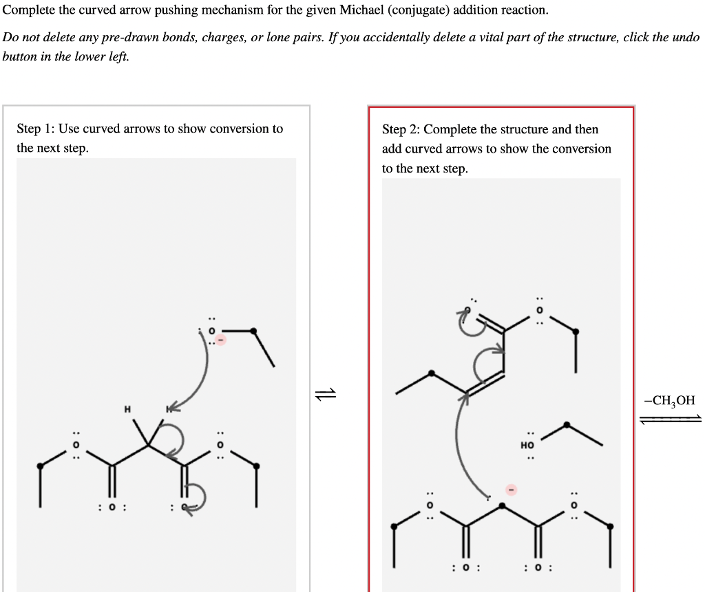 Solved Complete the curved arrow pushing mechanism for the | Chegg.com