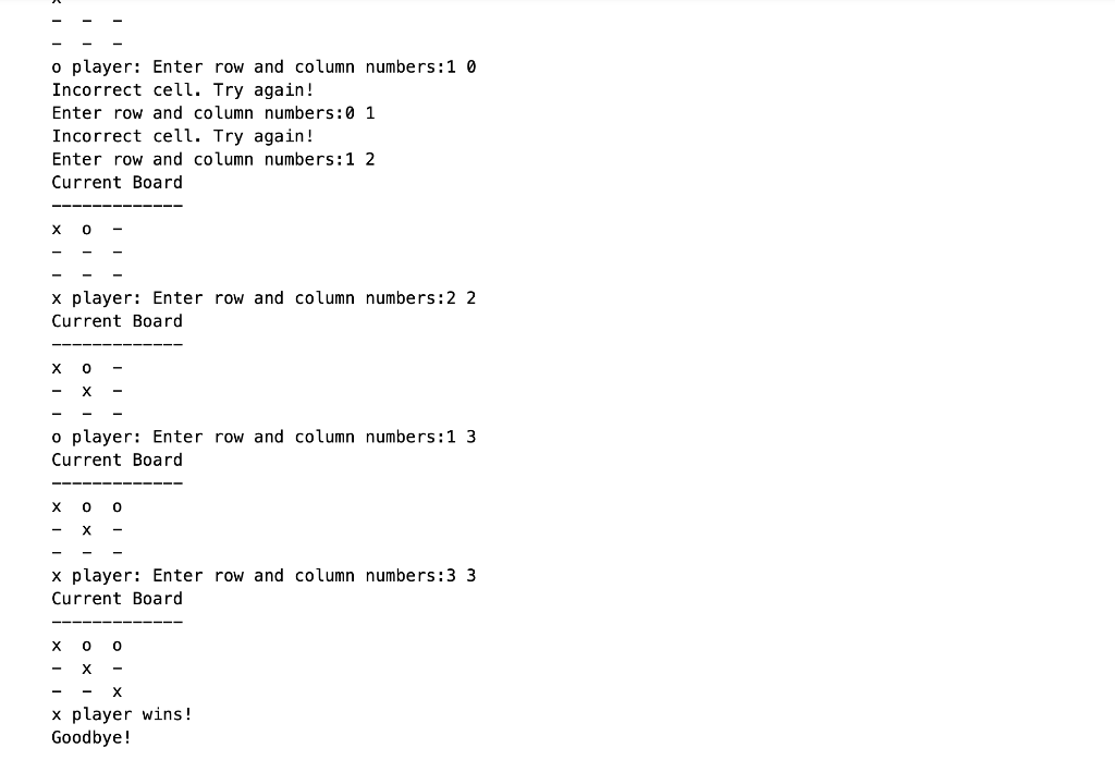 Solved This project creates a simple Tic-Tac-Toe game. You | Chegg.com