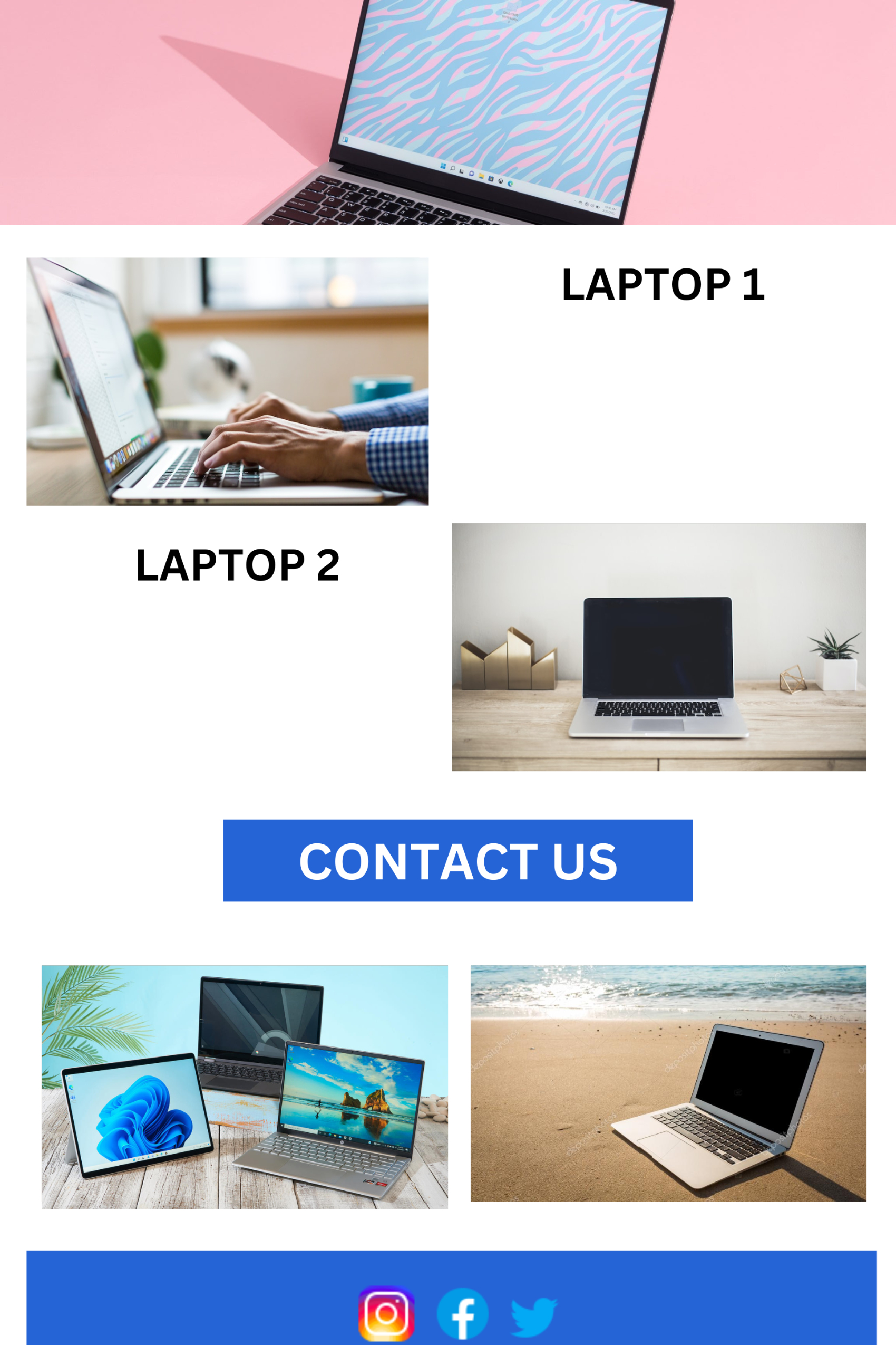 Solved Hello. For the attached laptop 1 page website | Chegg.com