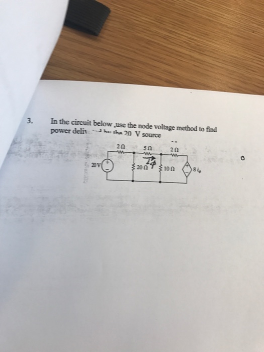 Solved In the circuit below, use the node voltage method to | Chegg.com