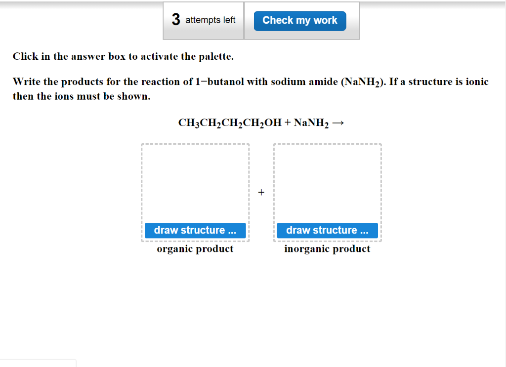 Solved attempts left Check my work Click in the answer box | Chegg.com