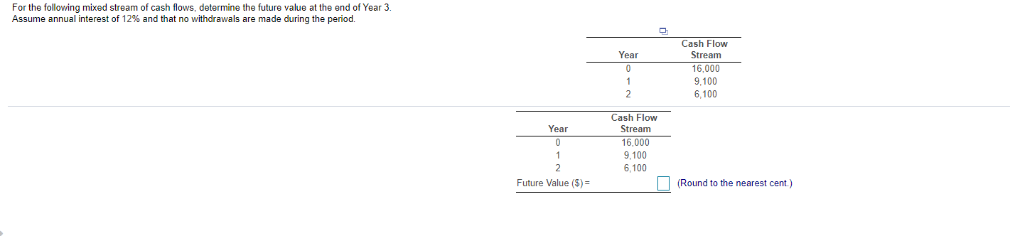 Solved . For each of the following cases, find the future | Chegg.com