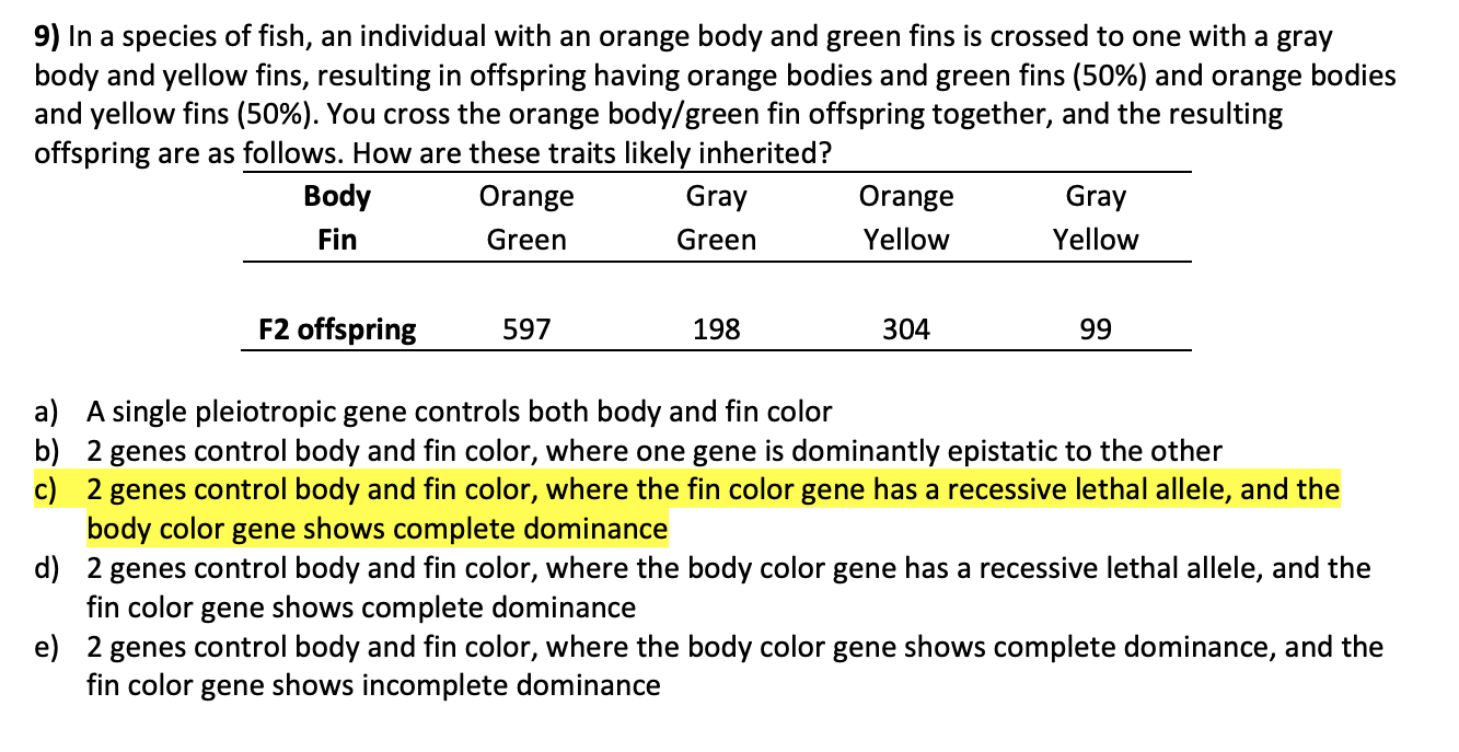 Solved Why is the answer C? How can I recognize from the F2 | Chegg.com